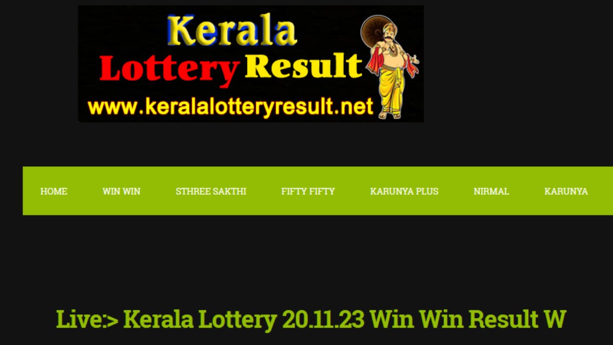 Kerala Lottery Results For Win Win W-744: Check Winning Numbers For Nov ...