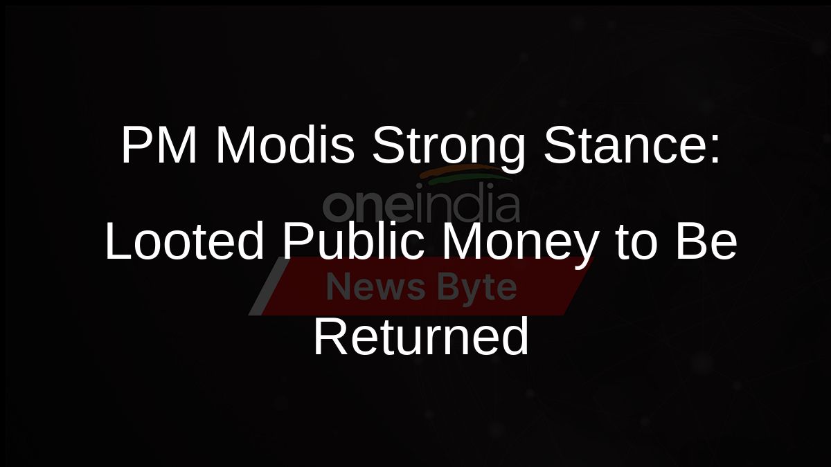 PM Modi Assures Return of Looted Public Money as IT Raids Odisha ...
