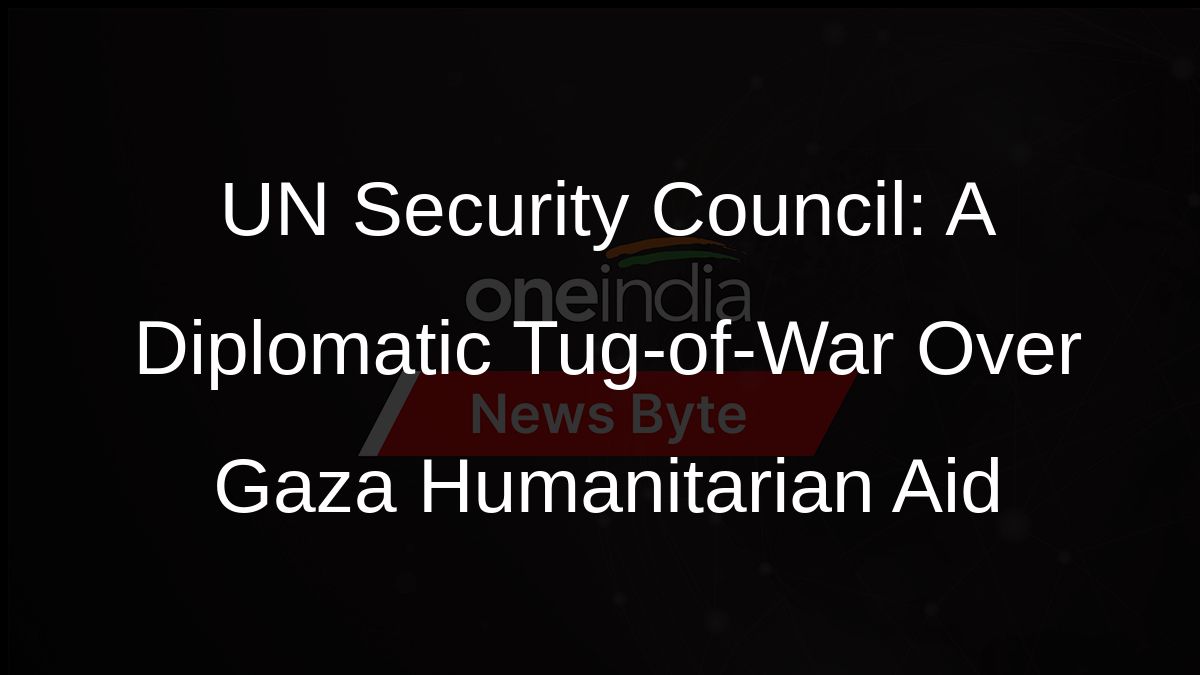 UN Security Council Negotiates Resolution for Gaza Humanitarian Aid ...