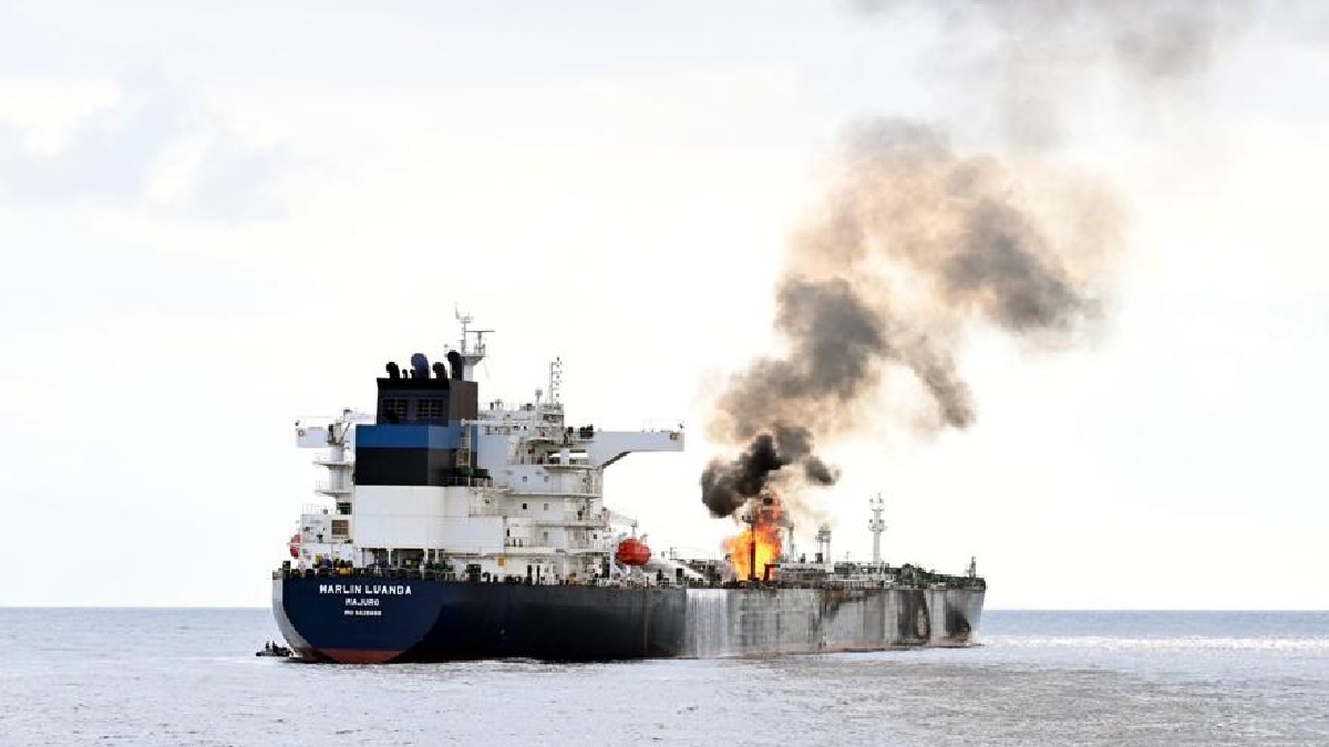 Indian Merchant Ship Hit By Missile, Navy Swiftly Responds To SOS With ...