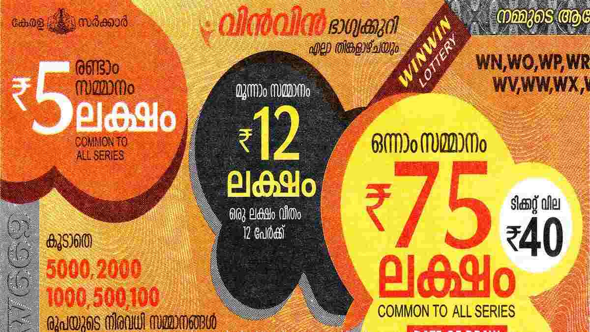 Kerala Lottery Results: Check Winning Numbers For Win Win (W-752) For ...