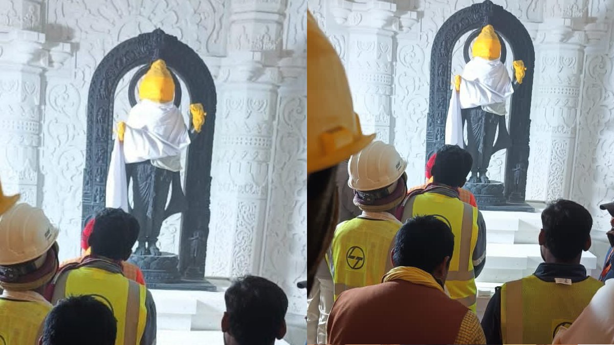 First Pics Of Ram Lalla Inside Sanctum Sanctorum In Ayodhya Temple Out ...