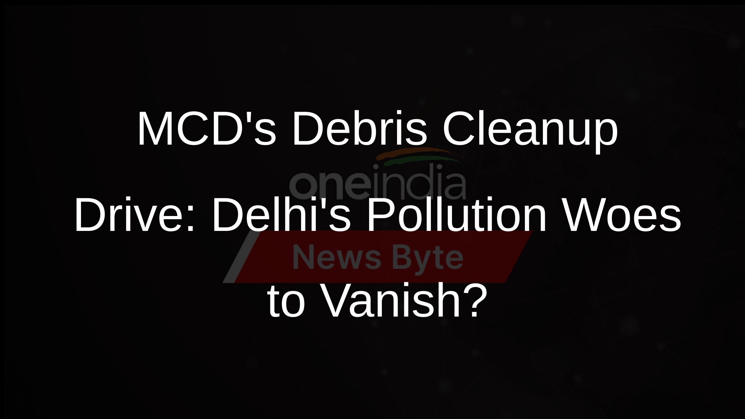 MCDs Initiative: 100 Debris Collection Points to Combat Pollution in ...