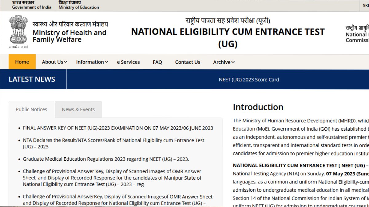 NEET UG 2024 Registration Update: Application Process Begins At New ...