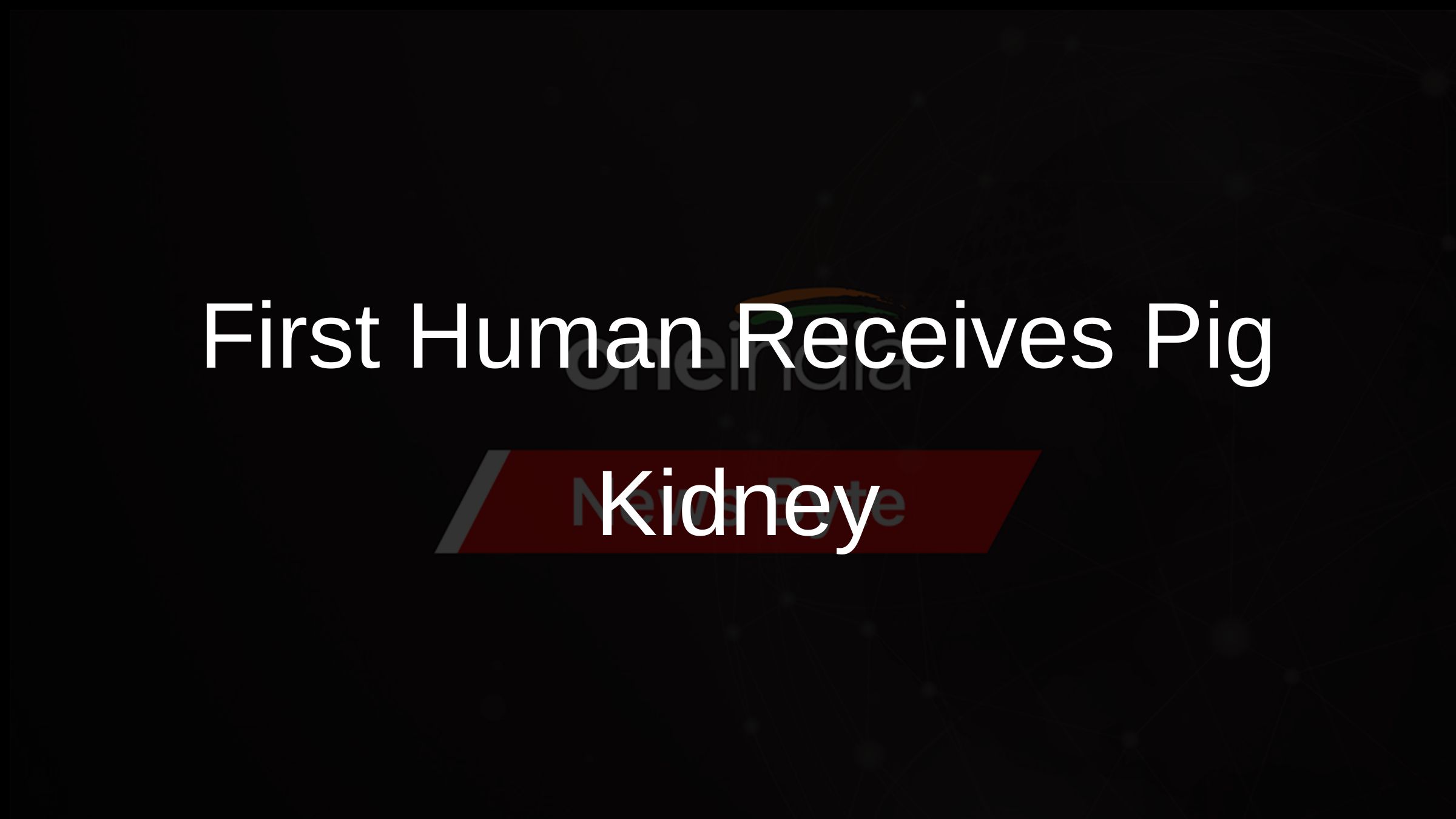 First Gene-Edited Pig Kidney Transplant in a Human Achieved - Oneindia News