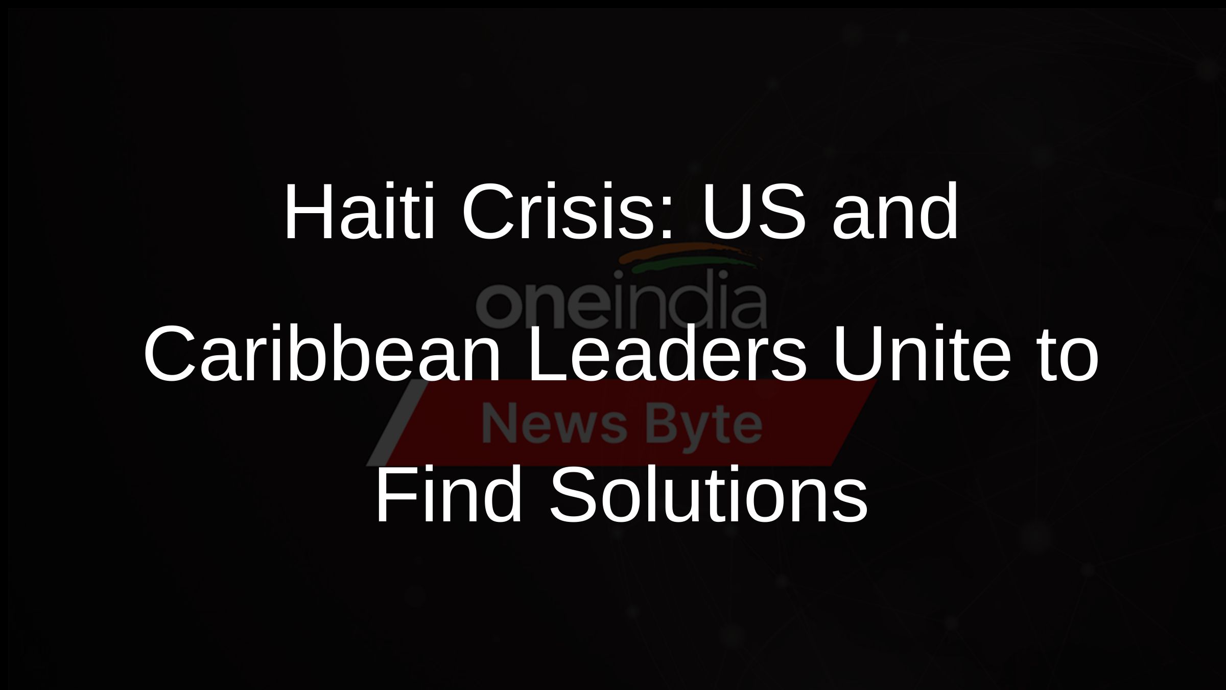 US Secretary of State Meets Caribbean Leaders to Address Haiti Crisis ...