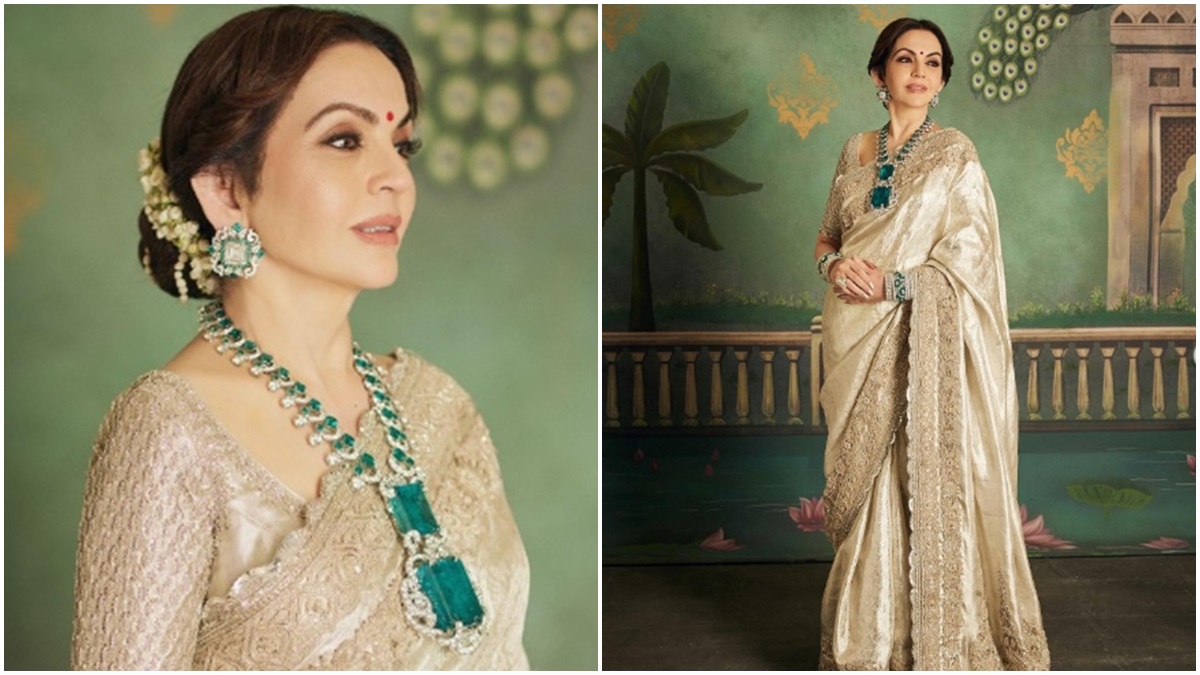What Is The Price Of Nita Ambani's Emerald Diamond Necklace Worn At ...