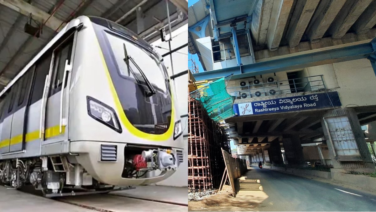 RV Road To Bommasandra Yellow Line Metro Trains To Run Every 15 Mins ...