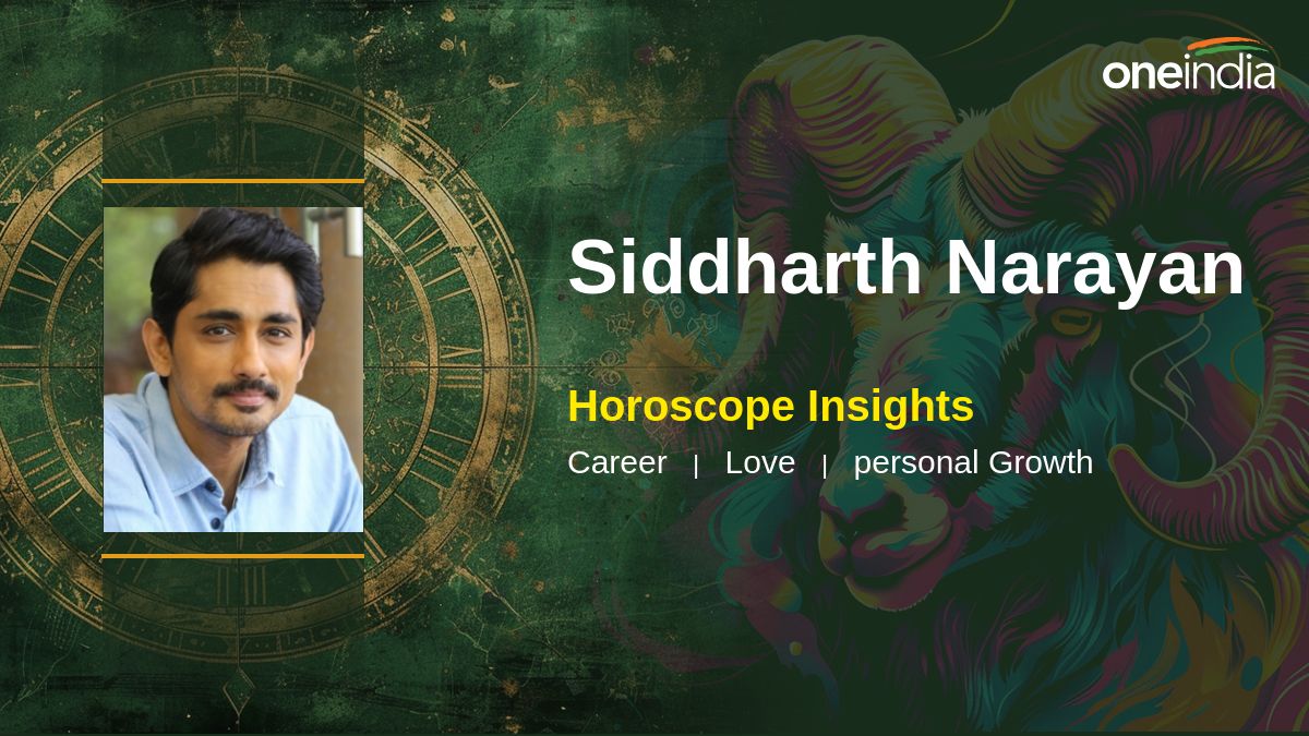 Siddharth Narayan Horoscope: His Career, Love, Relationship, Mythological Connections And ...