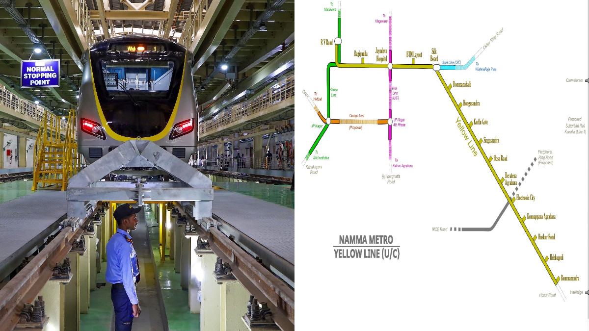 Namma Metro Yellow Line Gears Up For Launch In December, CMRS Testing ...