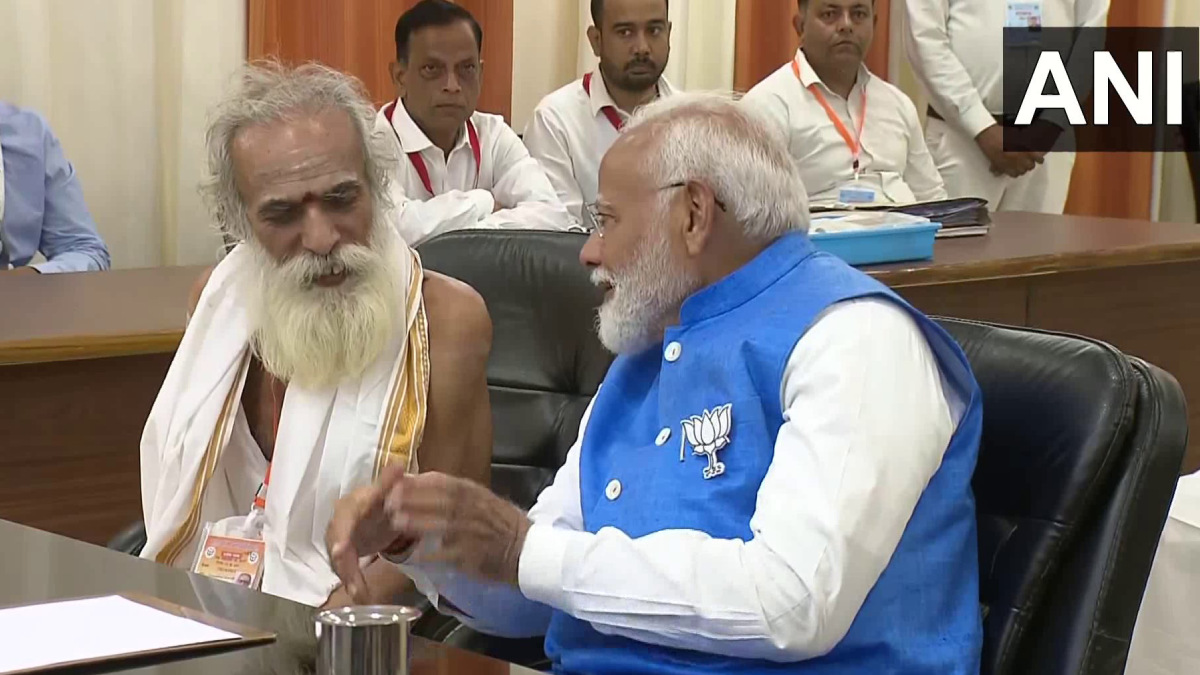 Who Is The Sadhu Sitting Next To PM Modi As He Filed Nomination Papers ...