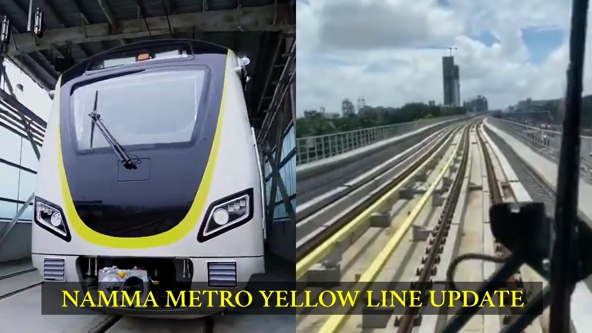 Namma Metro Yellow Line Ready For December Rollout, 2nd Set Of Coaches ...