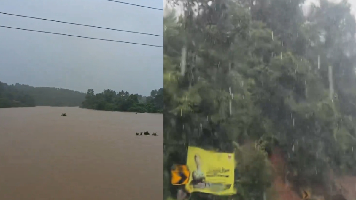 Heavy Rains Trigger Flooding in Sringeri; Tunga River Exceeds Danger ...