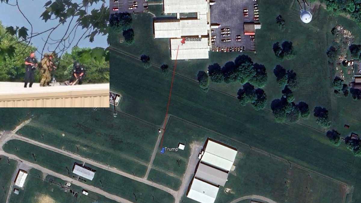 Trump Assassination Attempt: Shooter Fired From Rooftop Just 150 Meters ...