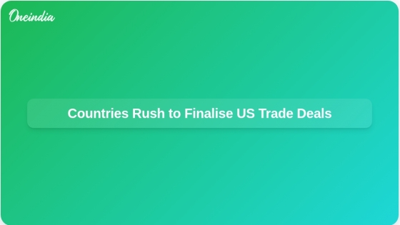 Countries Rush to Finalise US Trade Deals | 60SecondsNow
