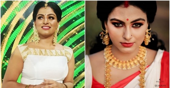 Karuthamuthu Serial Fame Rini Raj New Onam Special Clicks | ഓണ ...