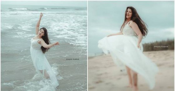 Uppum Mulakum Fame Aswathy S Nair Stunning Clicks From Beach Side ...