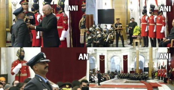 Wing Commander Abhinandan Varthaman Being Accorded The Vir Chakra By ...