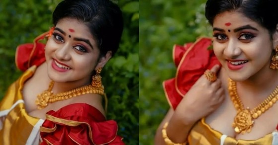 Jo and Jo Fame Saniya Babu Looks Gorgeous in Onam Special Photoshoot ...