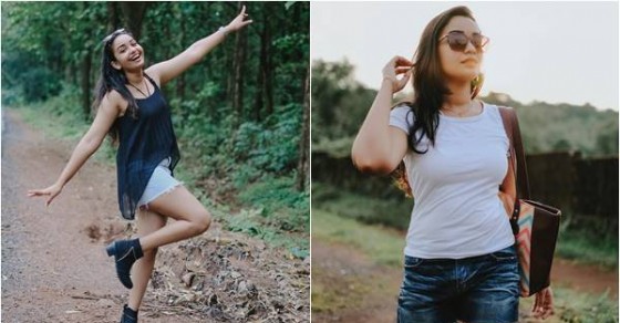 Serial Actress Alice Christy New Stunning And Stylish Stills In Shorts ...