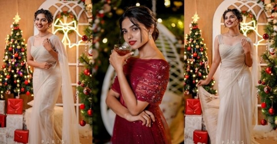 Mollywood Actress Mamitha Baiju's Stunning Christmas Special Photoshoot ...