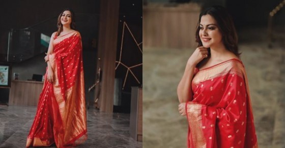 Mollywood Actress Anusree's Stunning Makeover in Saree Goes Viral on ...