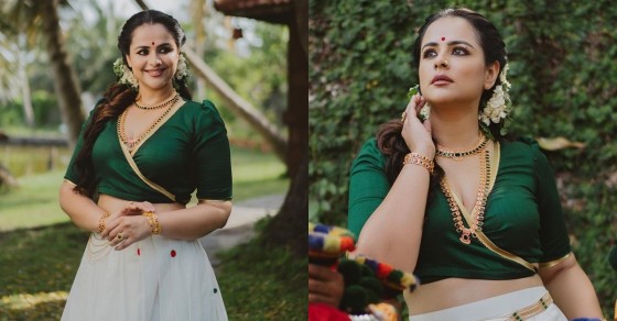 Mamangam Fame Prachi Tehlan's Gorgeous Onam Special Photoshoot in Kerala Traditional Attire Goes ...