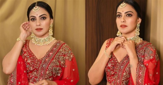 Anusree Looking Georgeous In Her New Red Lehanga Look, Photos Goes ...
