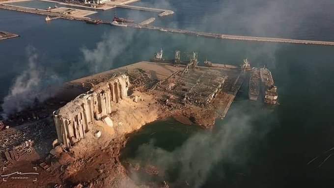 Before And After Image Shows The Impact Of Explosion In Beirut. Photos ...
