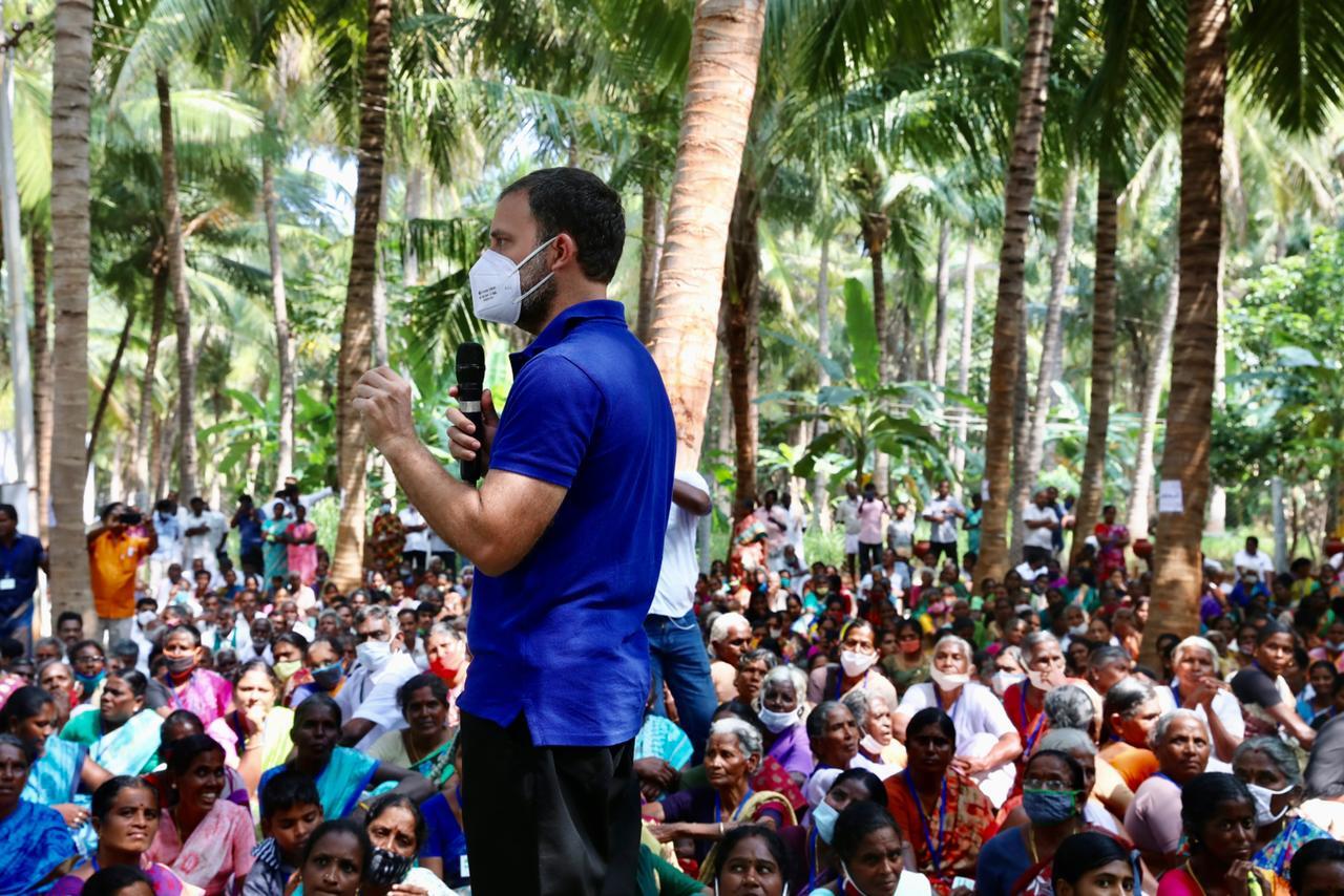 Rahul Gandhi's TN Assembly Election Campaign In Karur, Tamil Nadu ...
