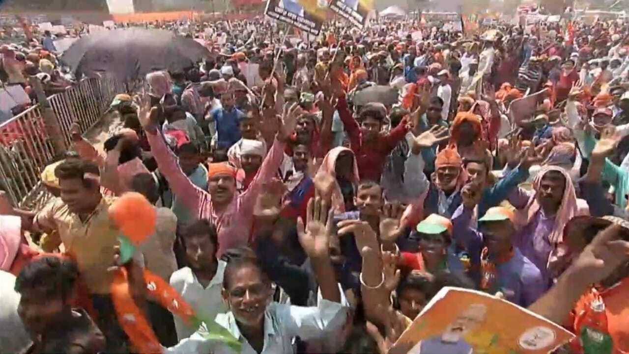 BJP Brigade Rally At Kolkata Ahead Of West Bengal Assembly Election ...