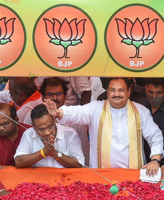 BJP President JP Nadda During Election Campaign In West Bengal Photos ...