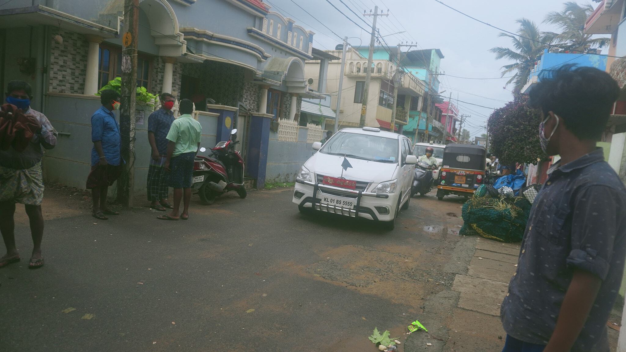 kerala ministers visits vizhinjam, poonthura beach | ശക്തമായ മഴയ്ക്കും ...