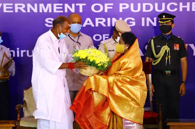 AINRC Chief N Rangasamy Sworn In As CM Puducherry Photos: HD Images, Pictures, News Pics ...