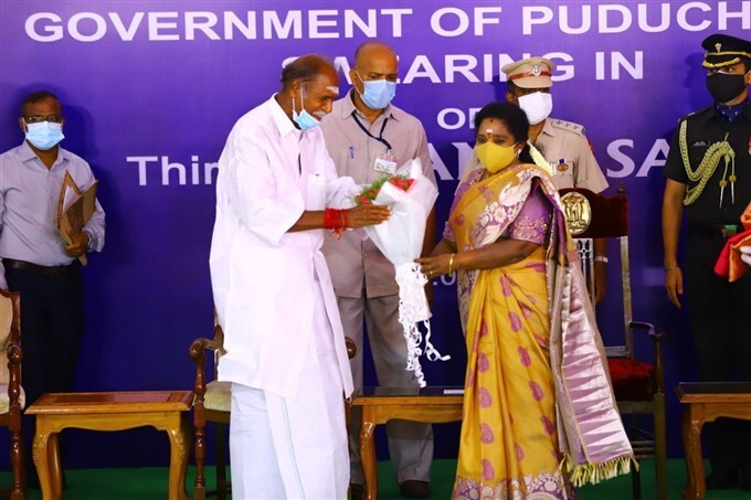 AINRC Chief N Rangasamy Sworn In As CM Puducherry Photos: HD Images, Pictures, News Pics ...