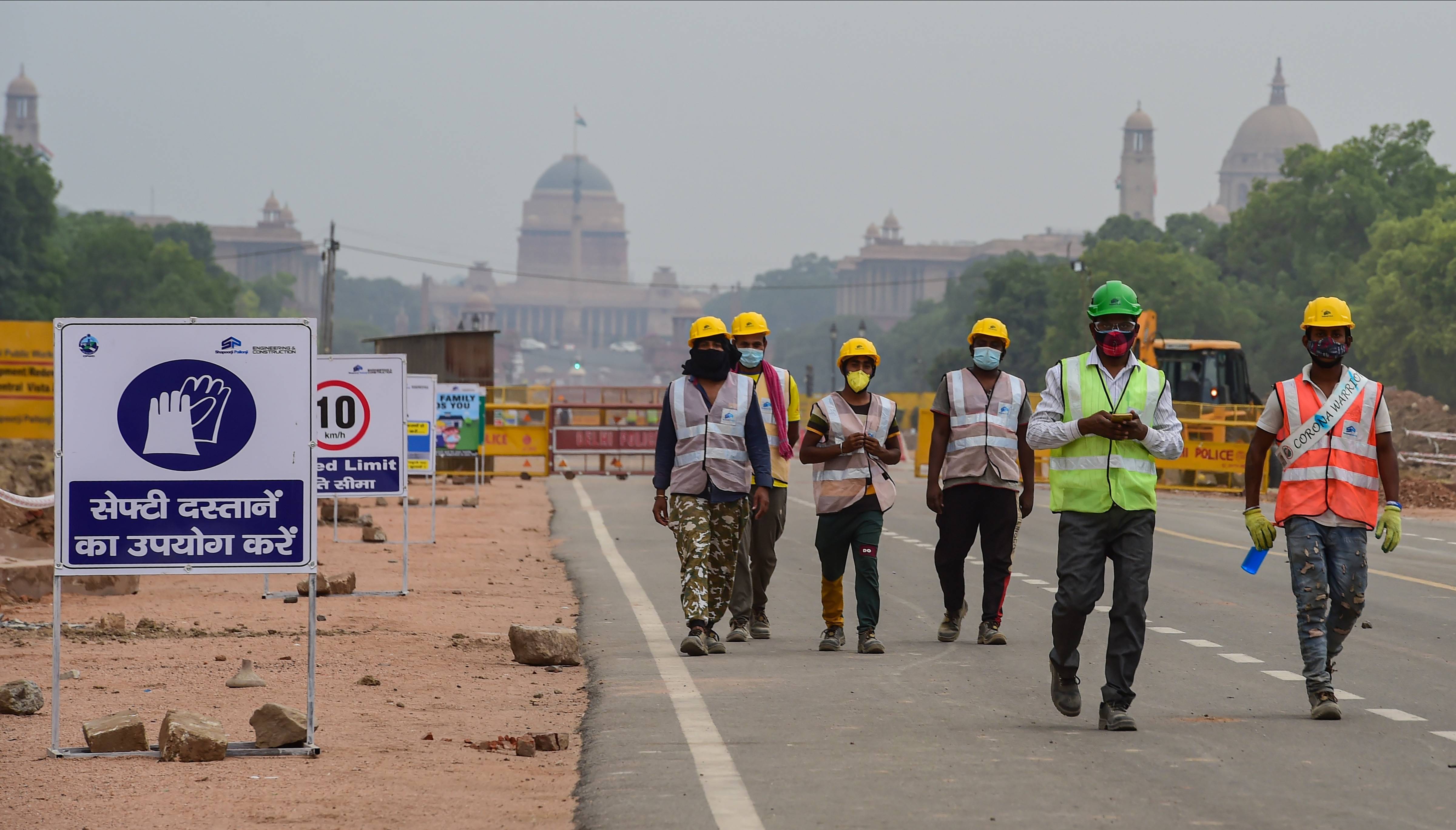 Construction work underway as part of the Central Vista Redevelopment ...