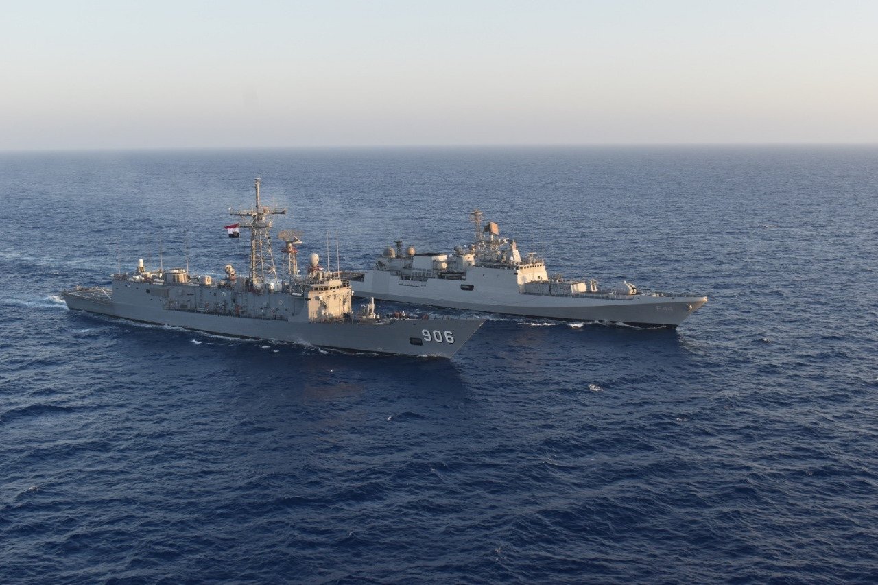INS Tabar undertaking a maritime partnership exercise at sea with ...