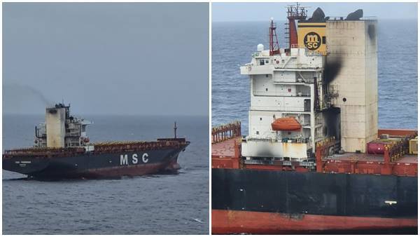 MSC Messina Container Ship From Port Blair Reported Fire In Engine Room ...