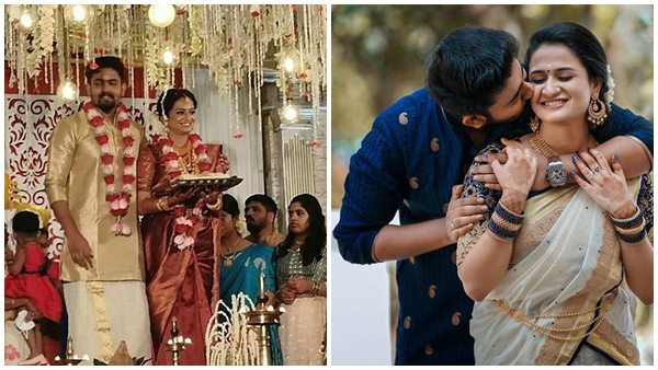Actor Vishnu V Nair's wedding photos | നടന്‍ വിഷ്ണുവിന് ജീവിതസഖിയായി ...