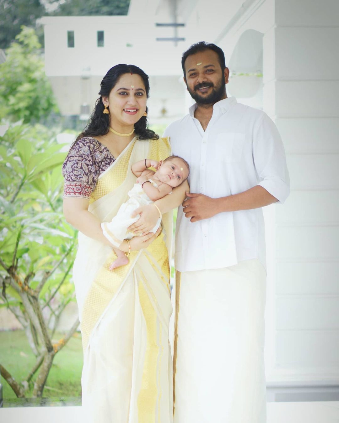 Actress Miya And Husband Celebrate Onam With Their Little Baby Boy Luca ...