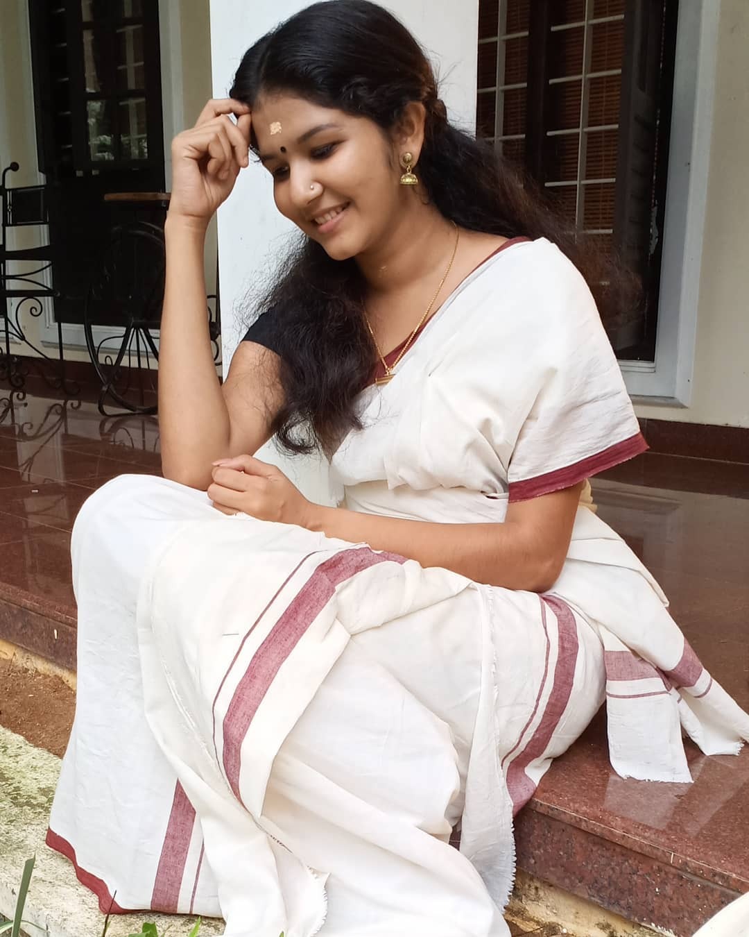 Uppum Mulakum Fame Juhi Rustagi Onam Look | ഓണത്തിന് പുതിയ ലുക്കുമായി ...