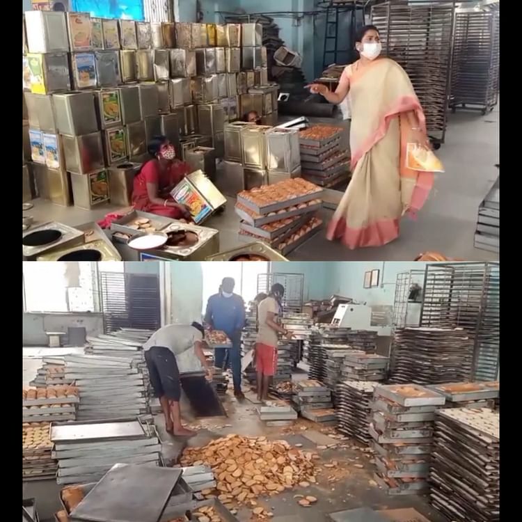 இனி ரஸ்க் பார்க்கும்போது இந்த ஞாபகம் தானே வரும்!... நாக்கால் நக்கி ...