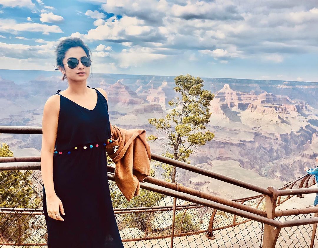 South Actress Namitha Pramod Glamorous Look in White Top and Blue Jeans ...