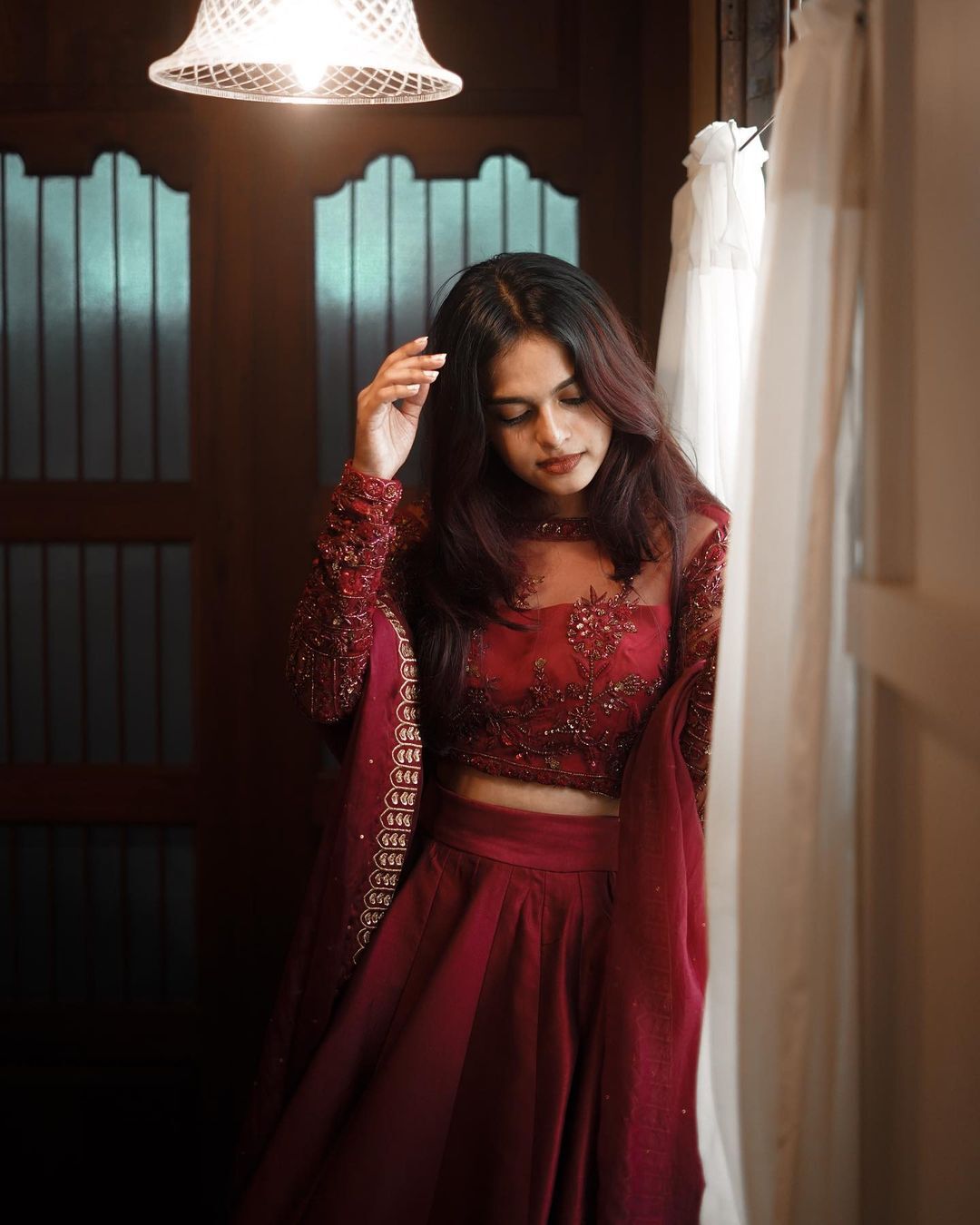 Thanneer Mathan Dinangal fame Gopika Ramesh Stunning Red Dress Pics ...