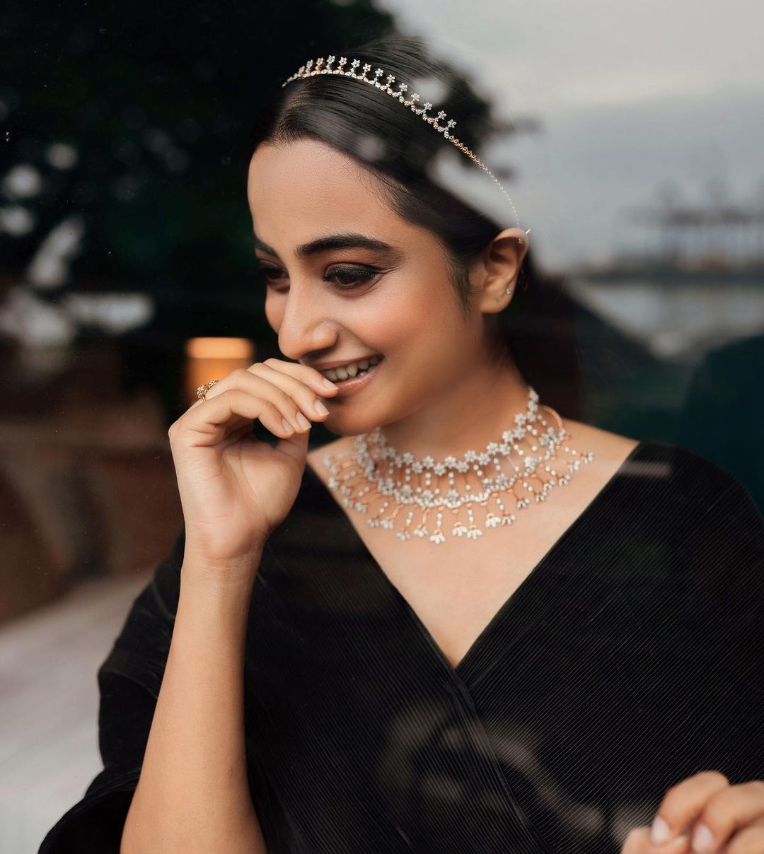 Actress Namitha Pramod New Bold And Stylish Clicks In Black Outfit ...