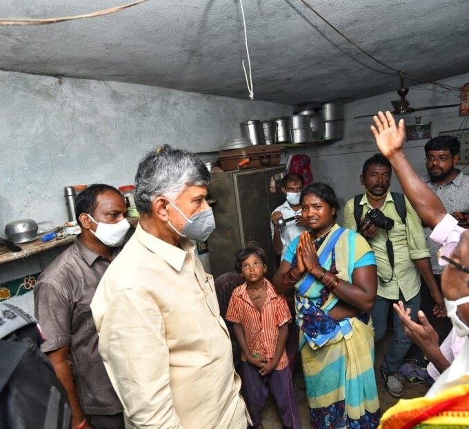 TDP N Chandrababu Naidu Visits Flood Hit In Nellore Photos: HD Images ...