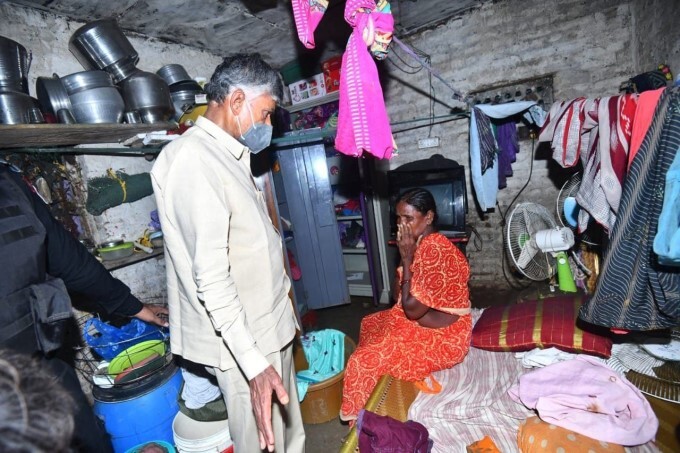 TDP N Chandrababu Naidu Visits Flood Hit In Nellore Photos: HD Images ...