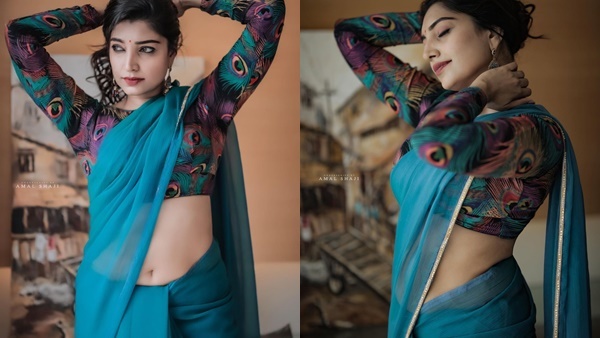 actress rithu manthra glamorous photos goes viral | സാരിയില്‍ ഗ്ലാമറസ് ലുക്കില്‍ റിതുമന്ത്ര ...