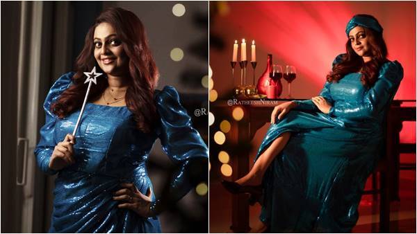 TV Actress Aswathy Sreekanth Stunning Stills In Blue | ഏതാണ് ഈ ...