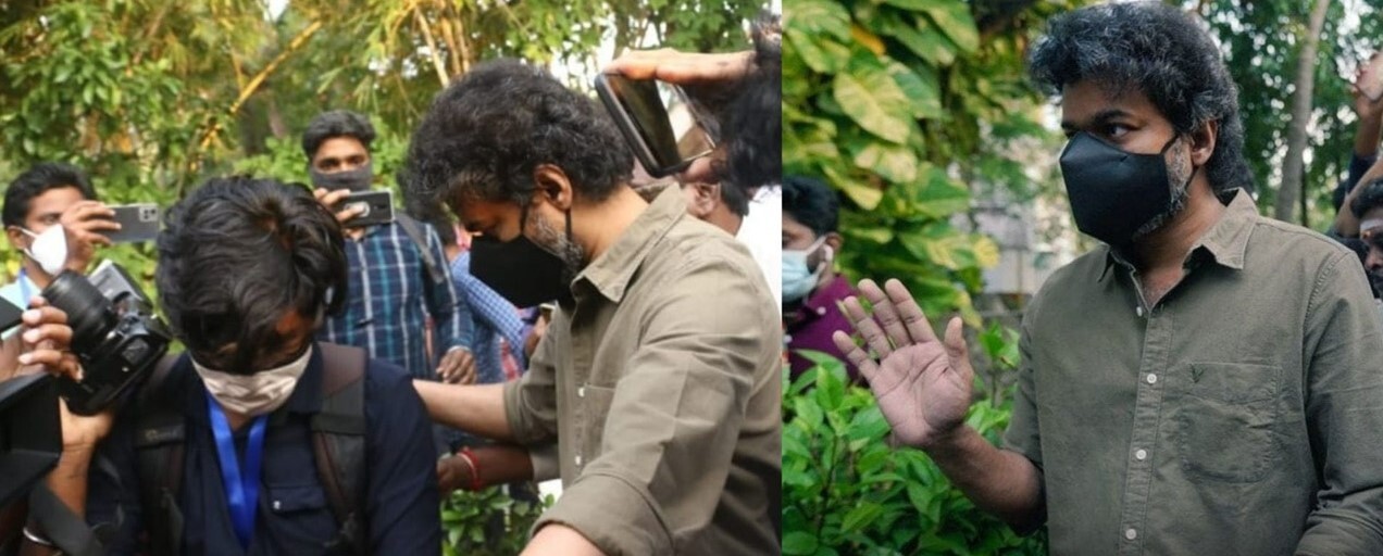 PHOTOS : தடுக்கி விழுந்த புகைப்பட கலைஞருக்கு கைகொடுத்து உதவிய நடிகர் ...